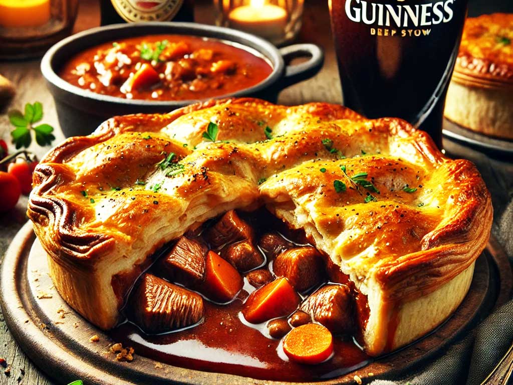 The Heart of Irish Tradition: A Pub-Style Guinness Beef Pie Through AI ...